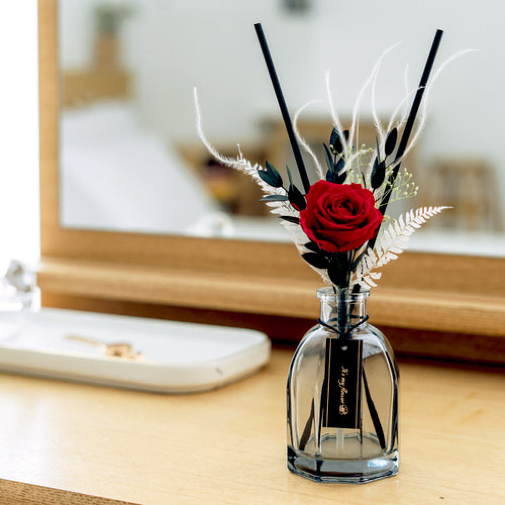 [It`s My Flower] Preserved Red Rose Diffuser Set